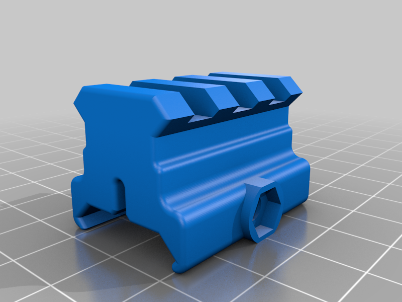 Free 3D file Picattiny 19mm riser・Template to download and 3D print・Cults