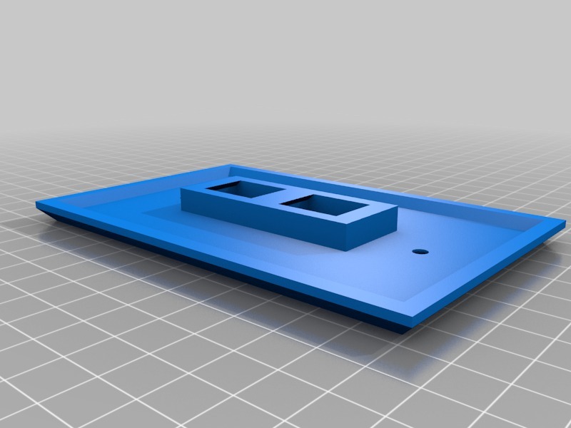 Free 3D file Dual Keystone Wall Plate・3D printing design to download・Cults