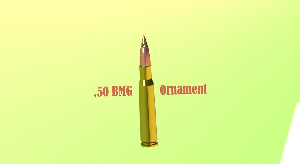 Free 3D file .50 BMG Ornament・Design to download and 3D print・Cults