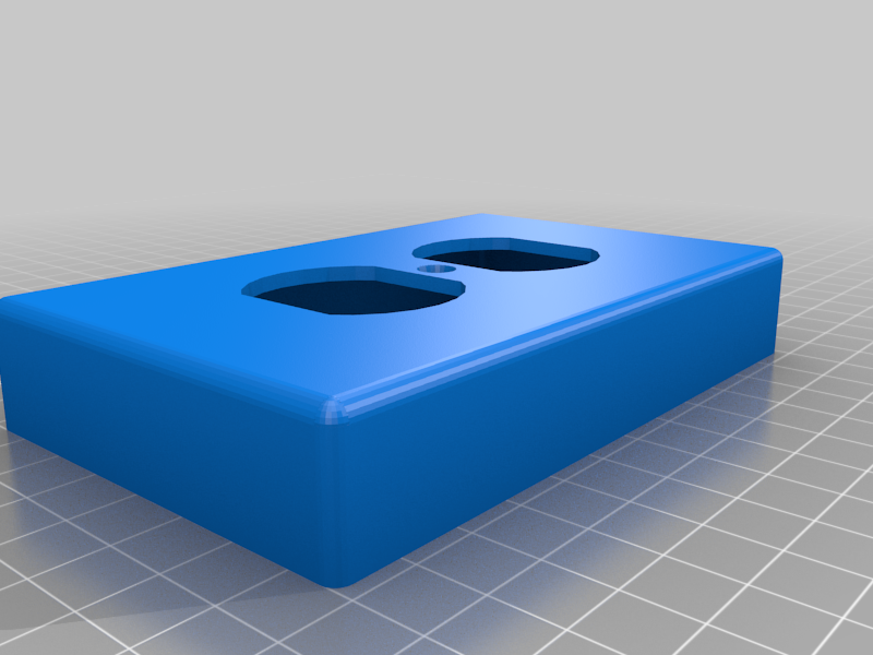 Free 3D file Duplex deep wall plate・3D print design to download・Cults