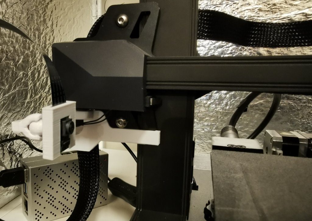 Free 3D file Flexible flat cable holder with rpi cam mount - Ender 3 S1 ...