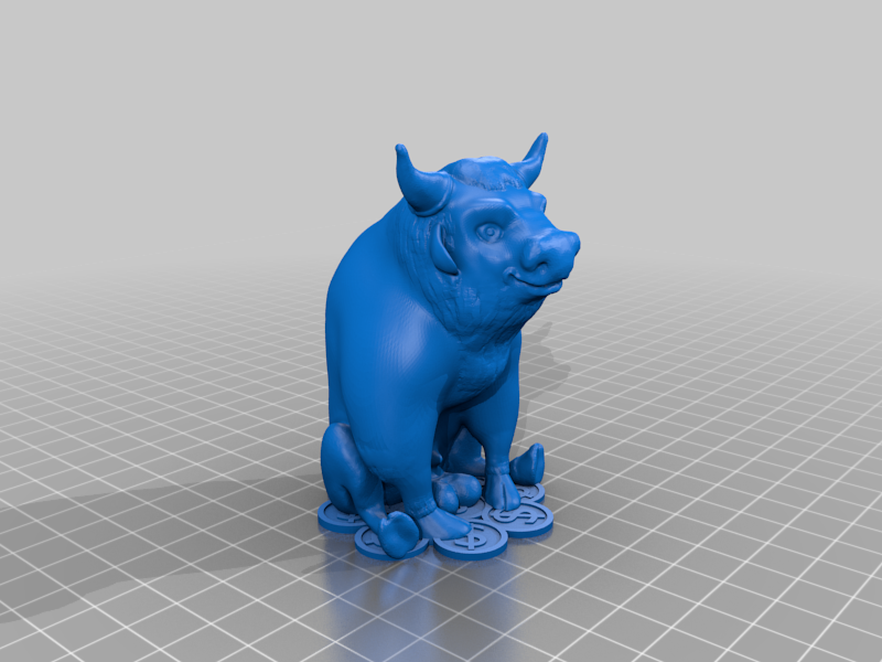 Free 3D file Golden Taurus・3D printer design to download・Cults