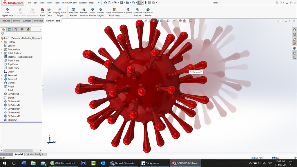 Free 3D file Corona Virus ( Covid 19)・3D printer model to download・Cults