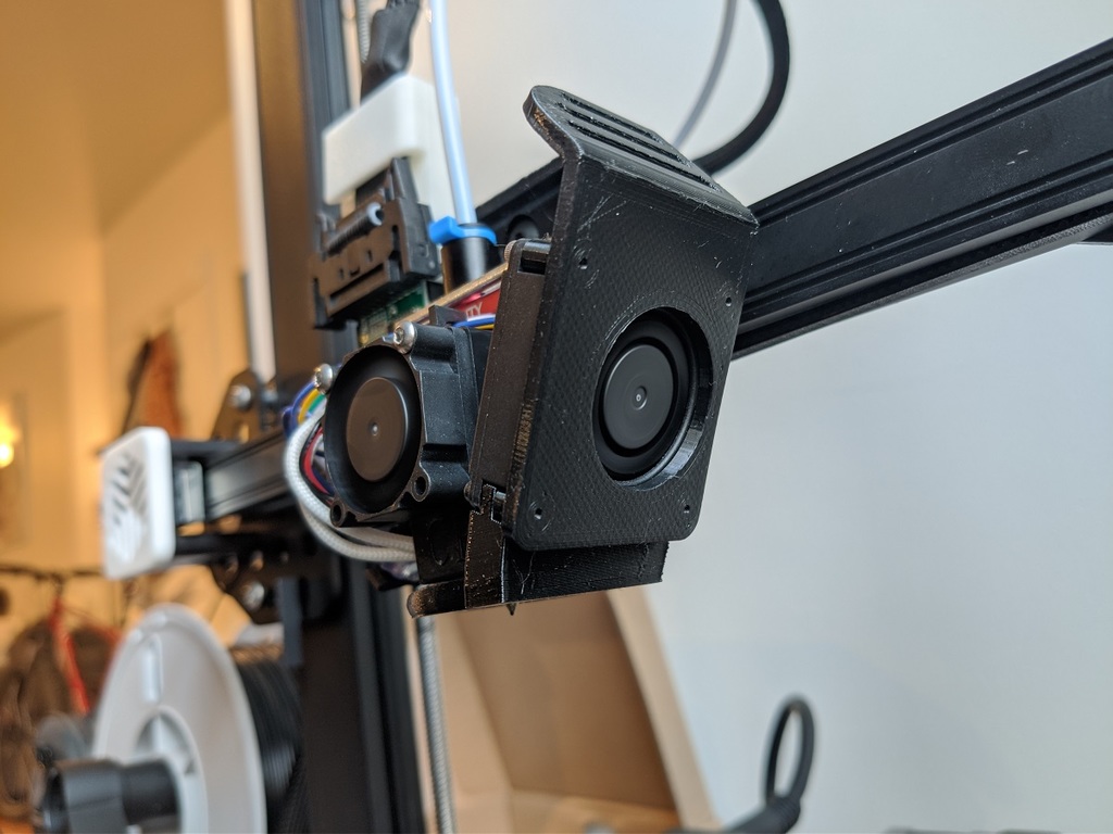 Free 3D file [CR6-SE] Lightened support with original fan・3D printer ...