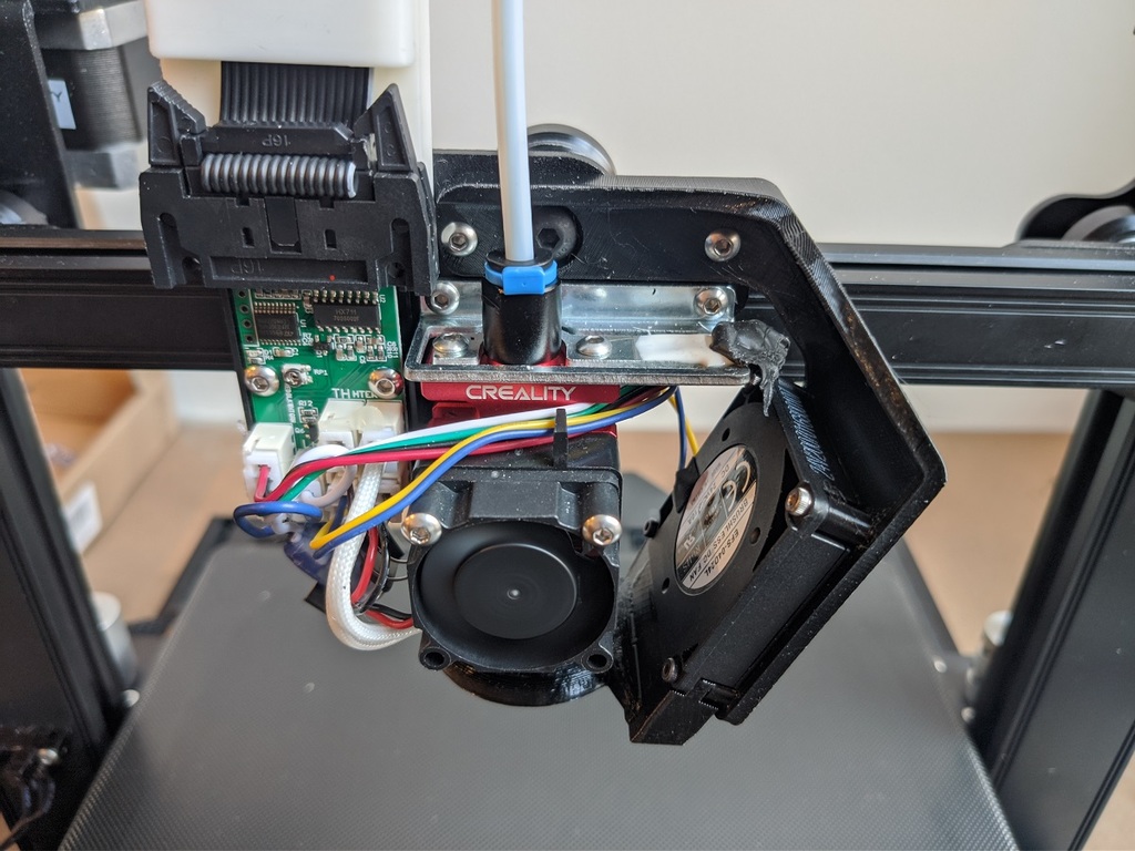 Free 3D file [CR6-SE] Lightened support with original fan・3D printer ...