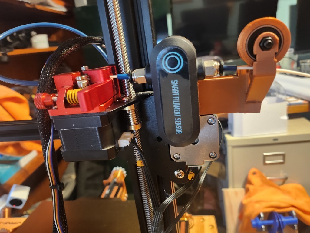 Free 3D file BTT Smart Filament Sensor with Roller Guide・3D printer ...