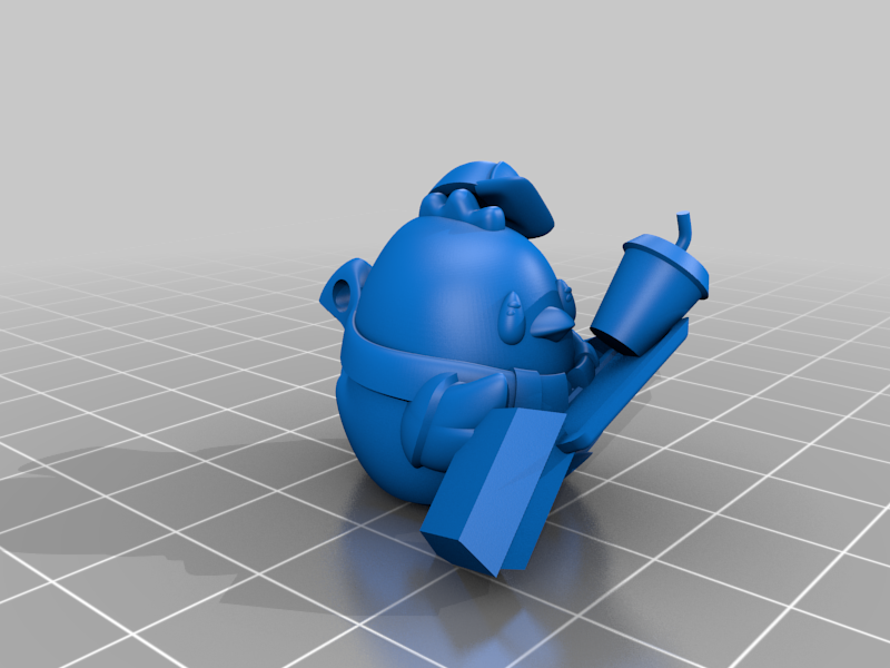 Бесплатный STL файл Брелоки KFP Chimkins - Takanashi Kiara Hololive 🔑 ...