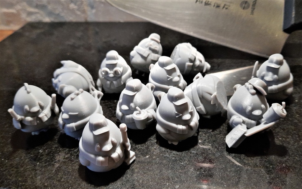 Бесплатный STL файл Брелоки KFP Chimkins - Takanashi Kiara Hololive 🔑 ...