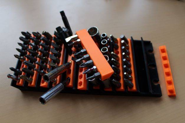 Free 3D file Bit holder - scalable, wall mount・Object to download and ...