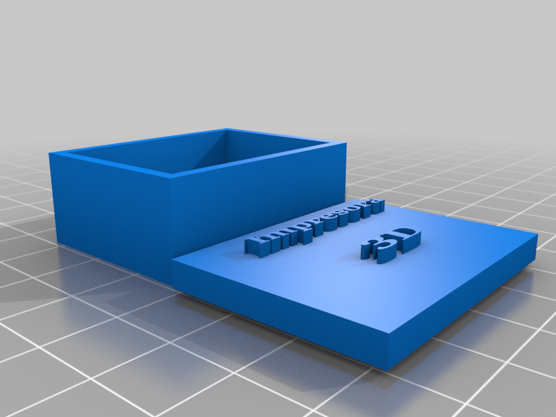 Free 3D file Box with lid and 3d printer text・3D printing idea to ...