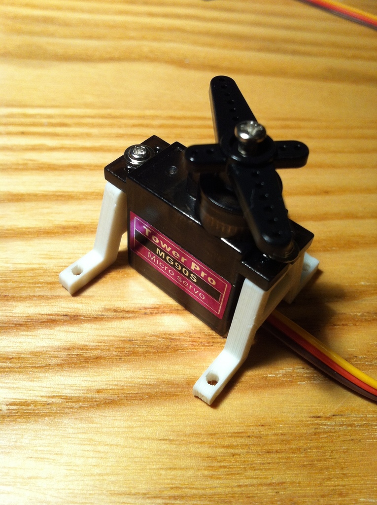 Free 3D file Vertical Micro Servo Mount・Template to download and 3D ...