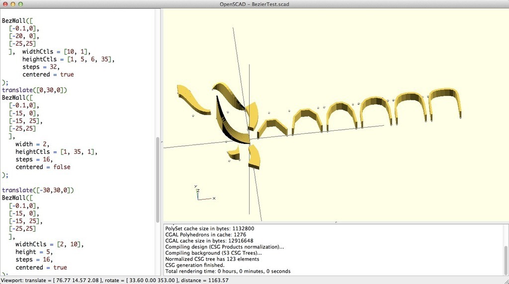 Free 3D file Bezier Library for OpenScad 👽・3D printing design to ...