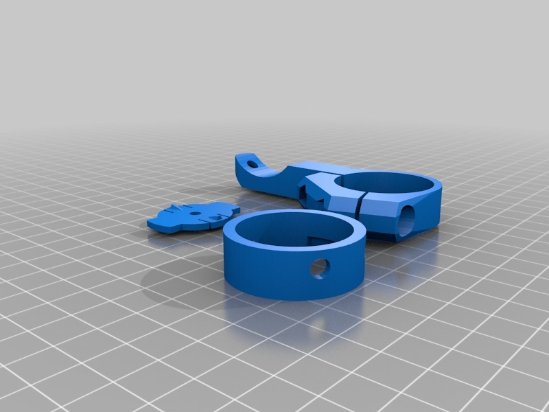 Free 3D file Bike computer quarter-turn out-front handlebar mount ...