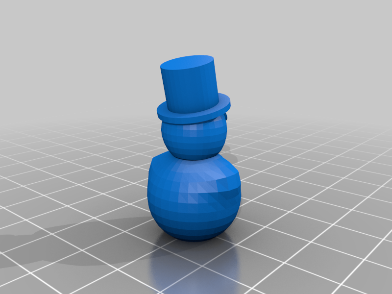 Free 3D file SnowMan・3D print object to download・Cults