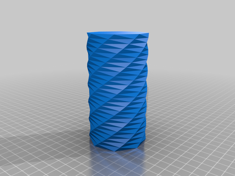 Free 3D file Low-poly Rose Twist Pencil Cup・3D printing design to ...