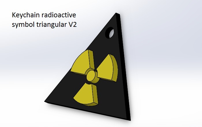 Free 3D file Keychain radioactive symbol (5 version) 🗝️・3D printing ...