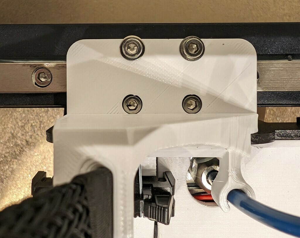 Free 3D file CR-6 SE cable & PTFE support with rail mod・3D printable ...