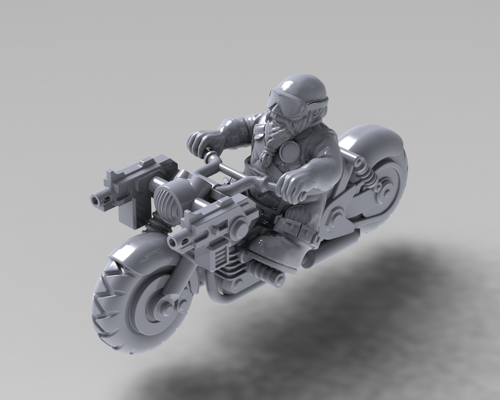 Free STL file Tofty's Space Dwarf Cruiser Bike/Trike/Quad 28mm 🛰・3D ...