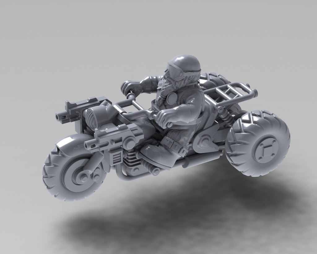 Free STL file Tofty's Space Dwarf Cruiser Bike/Trike/Quad 28mm 🛰・3D ...