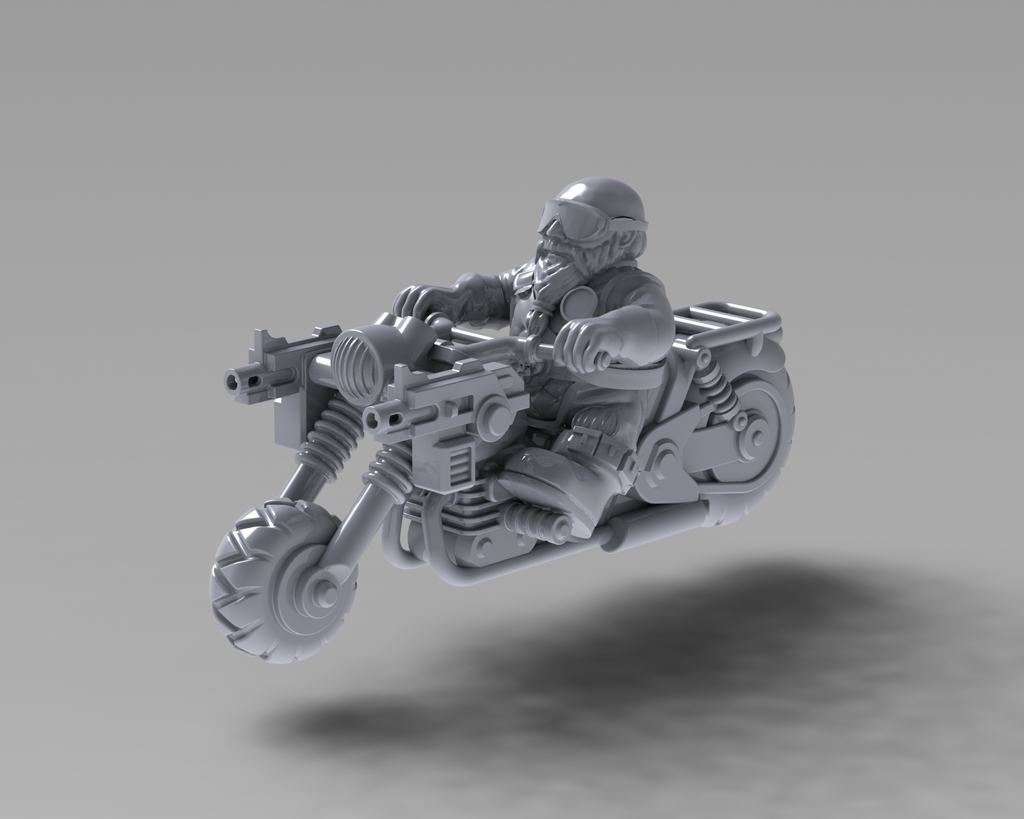 Free STL file Tofty's Space Dwarf Cruiser Bike/Trike/Quad 28mm 🛰・3D ...