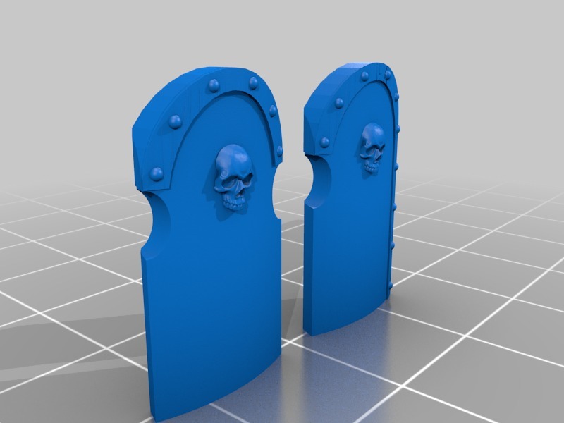 Free 3D file Skeleton Shield 💀・3D printable object to download・Cults