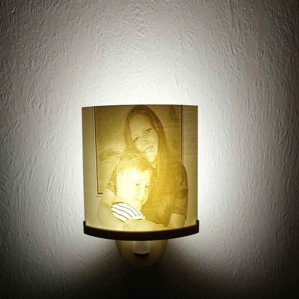 Free 3D file LED Lithophane Stand with sensor lamp・3D printer model to ...