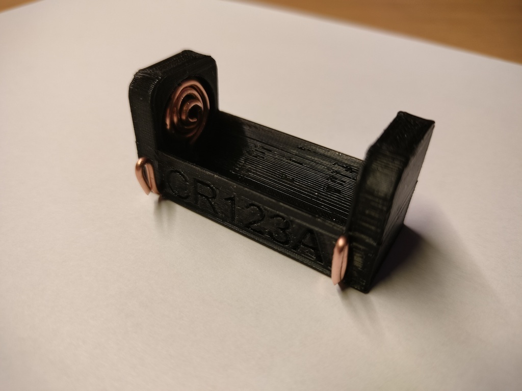 Free 3D file CR123A Battery Holder 🔋・3D printable model to download・Cults