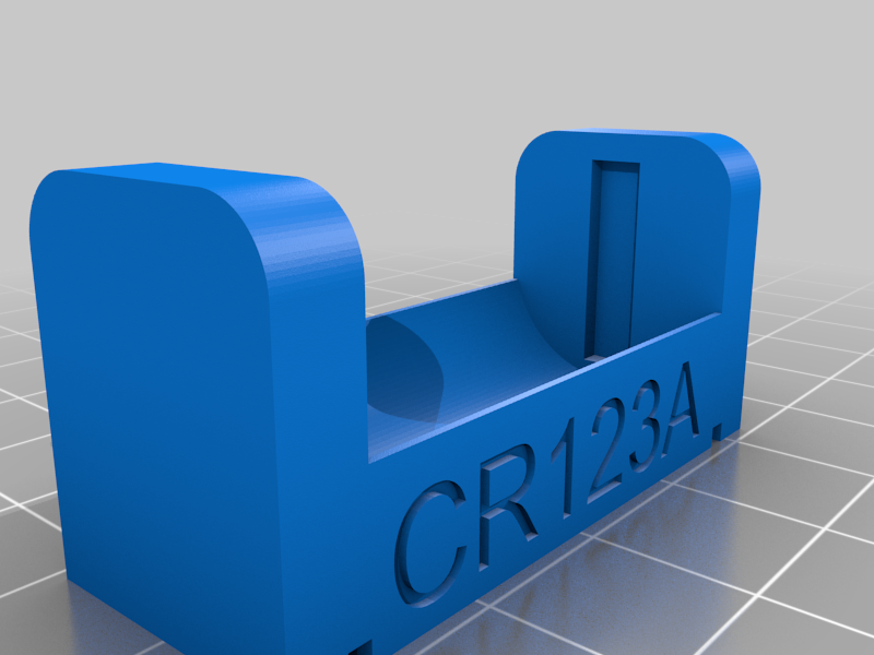 Free 3D file CR123A Battery Holder 🔋・3D printable model to download・Cults