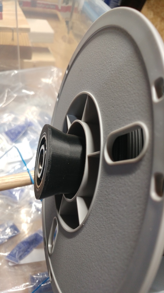 Free 3D file 1 kg Filament Spool 6203 Bearing Spindle Mount・3D printing ...