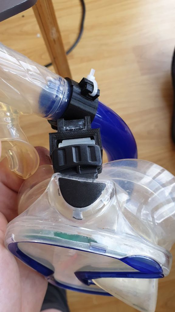 Free 3D file Dive mask tube holder・Template to download and 3D print・Cults