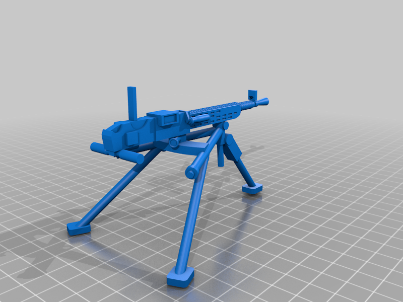 Бесплатный 3D файл Чехословацкий пулемет ZB-53・Модель 3D-принтера для ...