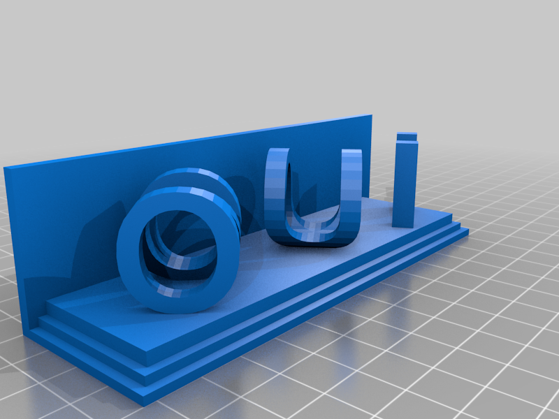 Free 3D file OUI NON・3D printing template to download・Cults