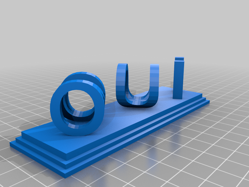 Free 3D file OUI / NON v2・3D printer model to download・Cults