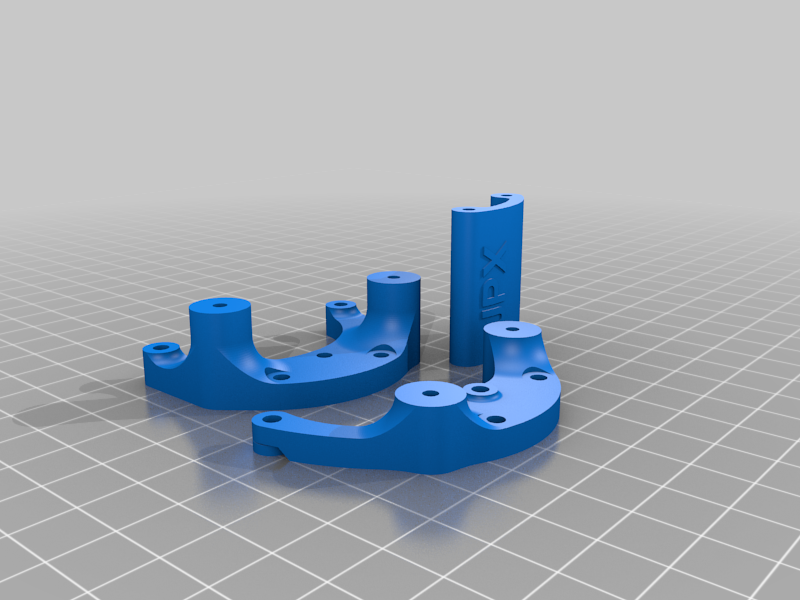 Free 3D file traxxas slash 3 inch adjustable rear body mount extension and front mount kit・3D ...