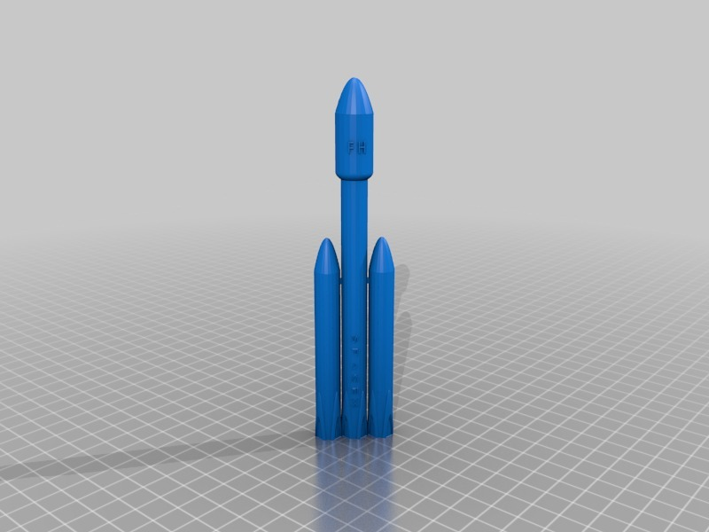Archivo 3D gratis Modelo Falcon Heavy・Diseño de impresora 3D para ...