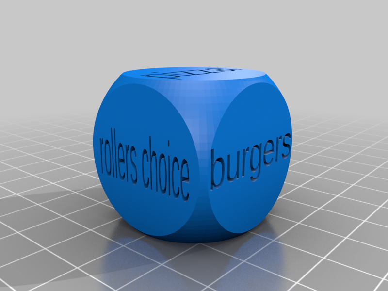 Free 3D file dinner dice・3D printer design to download・Cults