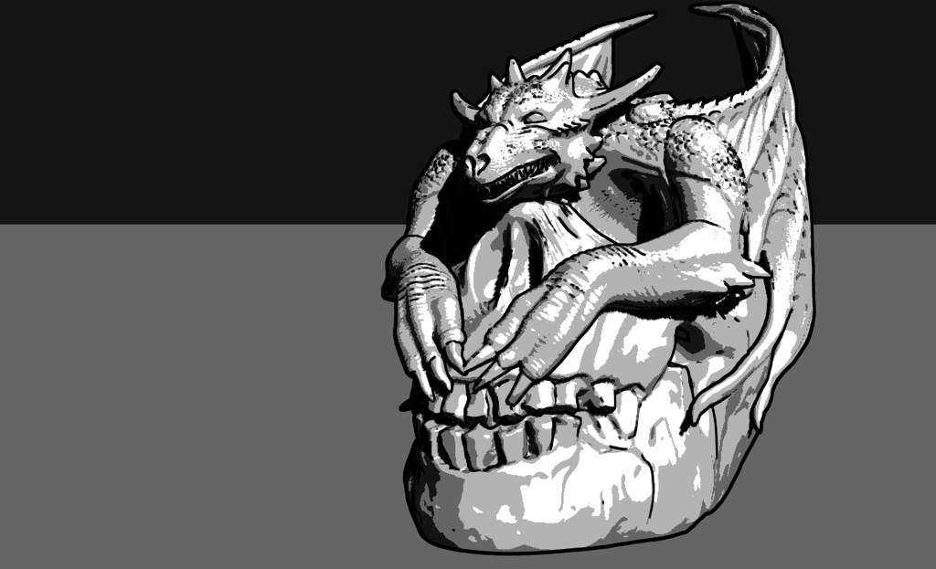 Archivo 3D gratis La calavera del dragón - Origami Low Poly・Diseño de ...