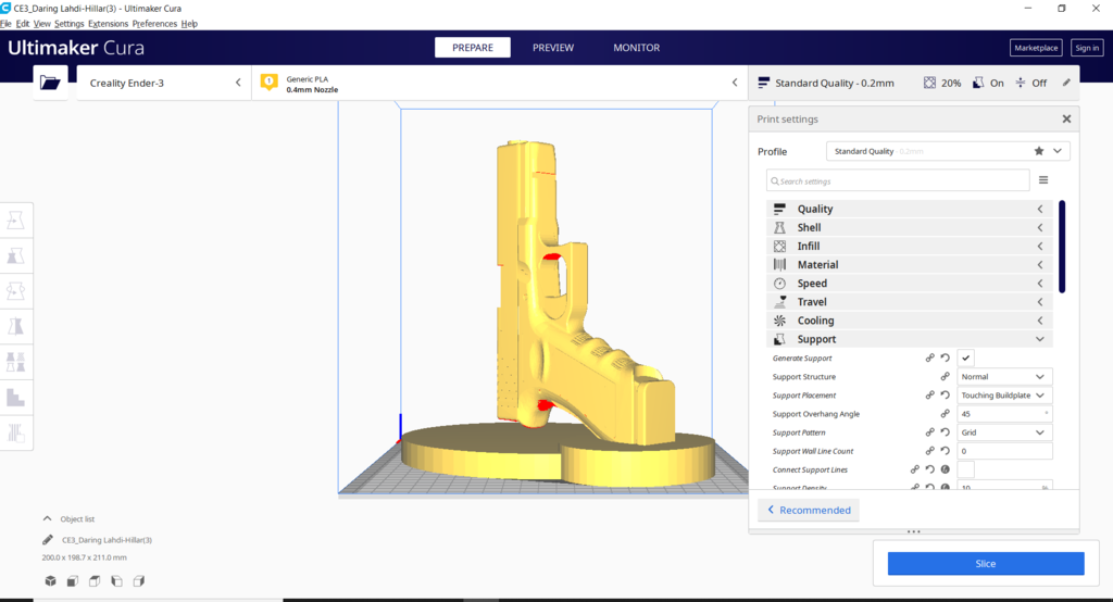 Free 3D file Glock Man cave table lamp・3D printing idea to download・Cults