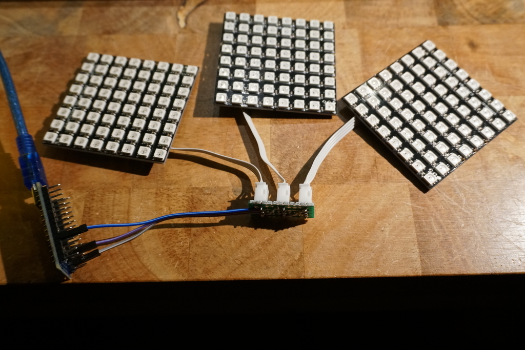 Fichier 3D gratuit CUBE LED avec panneaux Neopixel Matrix WS2812 ...