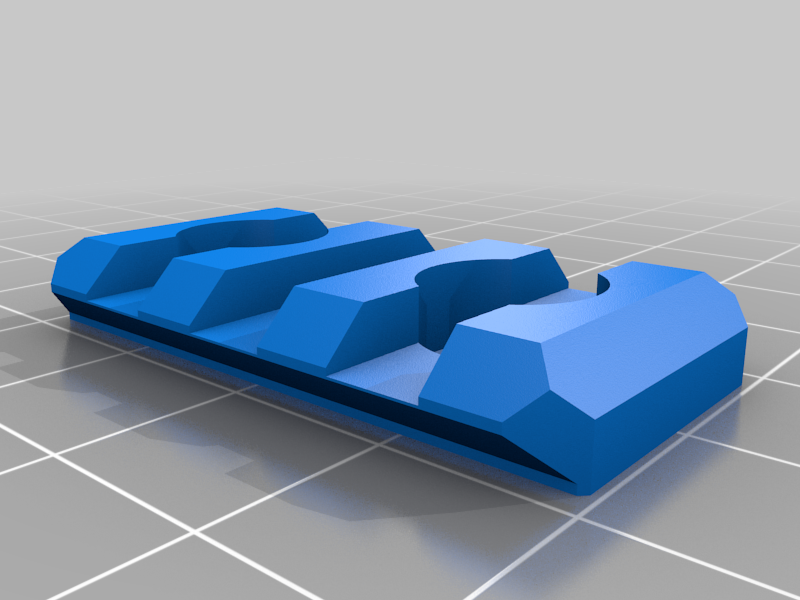 Free 3D file Low Profile MLOK Rail 3 Section・3D print design to ...