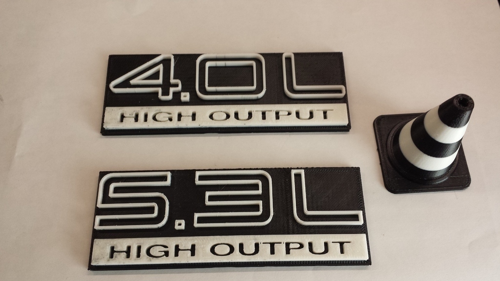 Free 3D file Jeep CJ, YJ, XJ Engine Size Emblem・3D printer design to ...