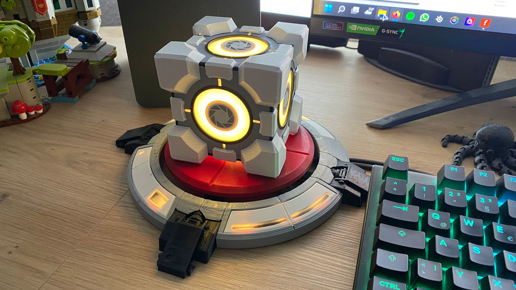 Free 3D file PC Companion Cube 👽・Template to download and 3D print・Cults