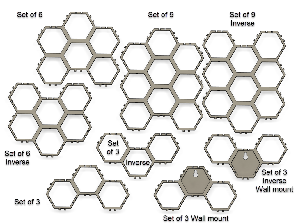 Fichier STL gratuit Minifig Hexagons - Extended Edition・Plan imprimable en 3D à télécharger・Cults