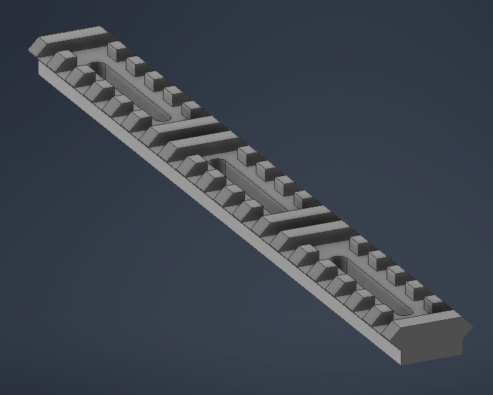Free 3D file Picatinny Rail 194.8mm・3D printer design to download・Cults
