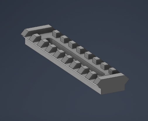 Free 3D file Picatinny Rail 94.8mm・3D printer design to download・Cults
