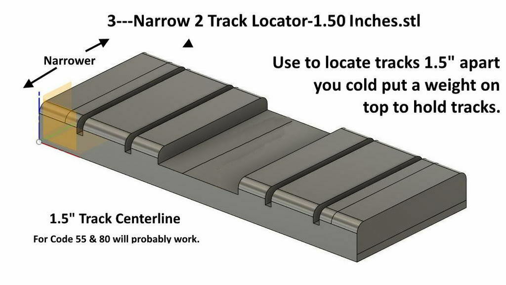 Archivo 3D gratis Escala N - Centros de vía de 1,5" - Herramientas ...