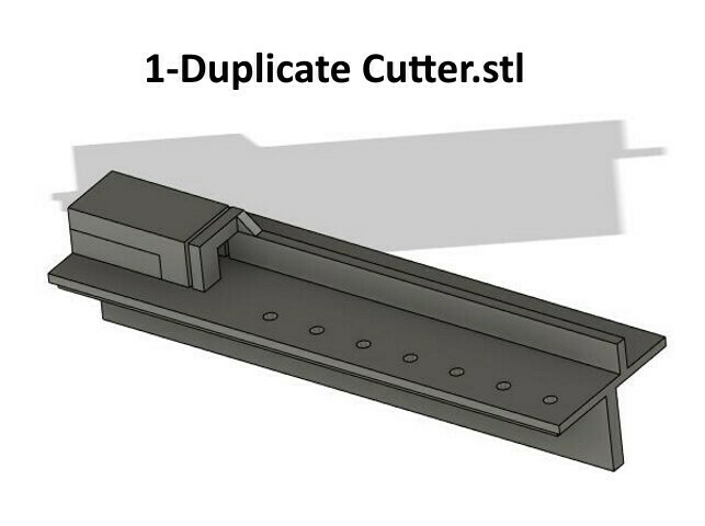 Archivo 3D gratuito Cortador de duplicados para cortar piezas a medida ...