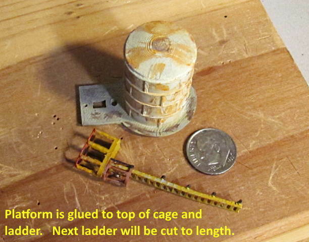 Free 3D file N Scale - Platform to go at the top of a ladder that is ...