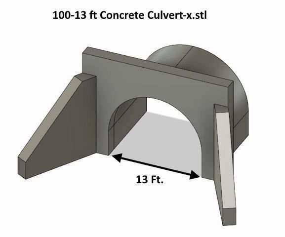 Free 3D file N Scale 13 Foot Concrete Culverts..... 🦶・3D printable ...