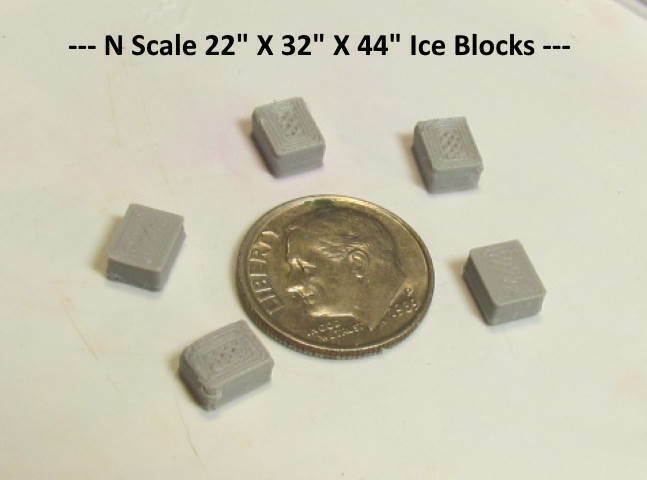 Free 3D file N Scale -- Ice blocks to use in reefer cars・3D printer ...